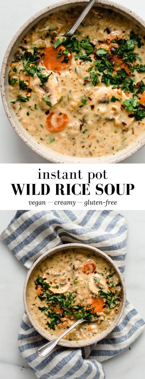 Instant Pot Wild Rice Soup - Choosing Chia