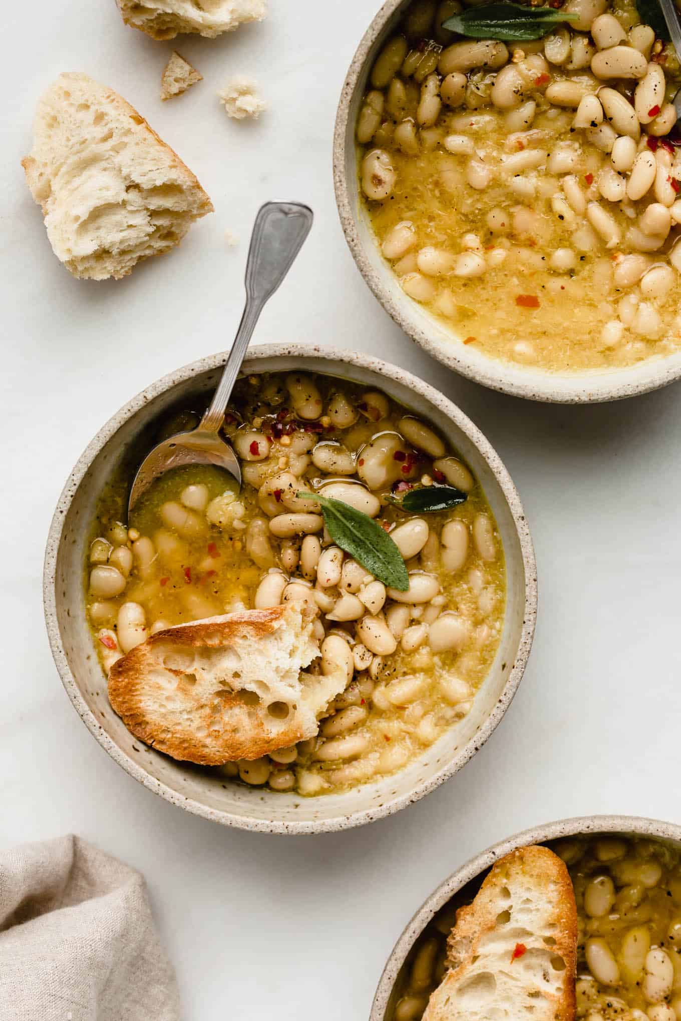 Brothy Baked Beans - Choosing Chia