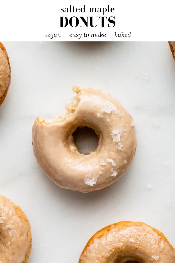 Vegan Salted Maple Donuts - Choosing Chia