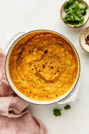Easy Red Lentil Dahl (Masoor Dal) - Choosing Chia