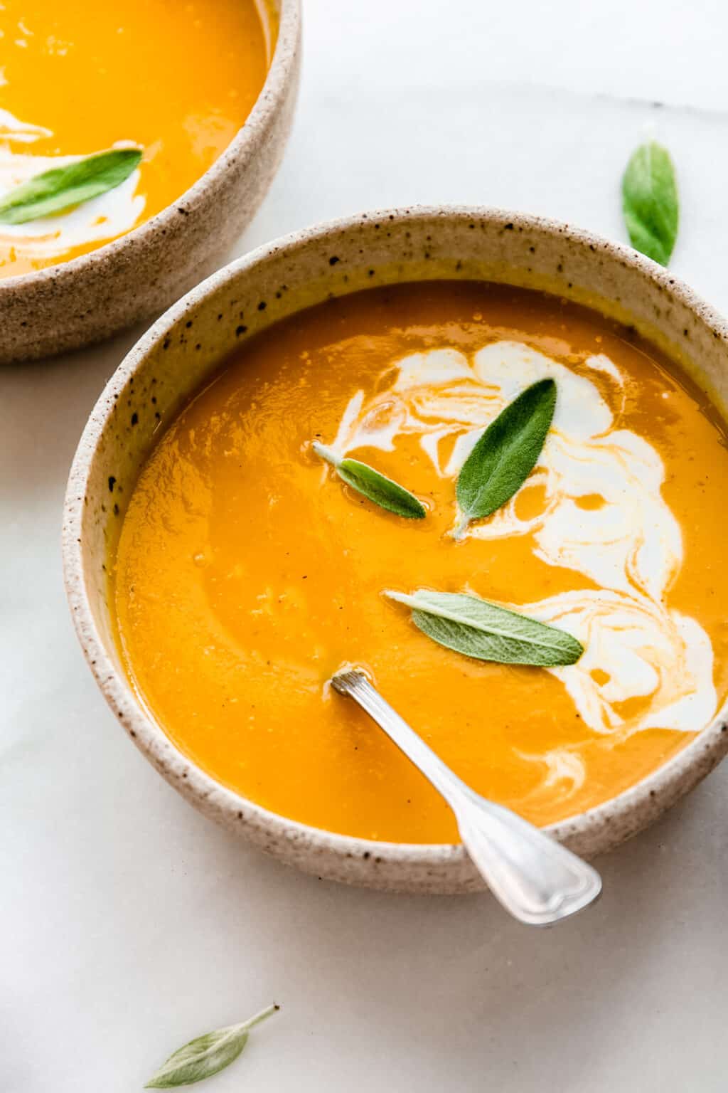 Butternut Squash Apple Soup - Choosing Chia
