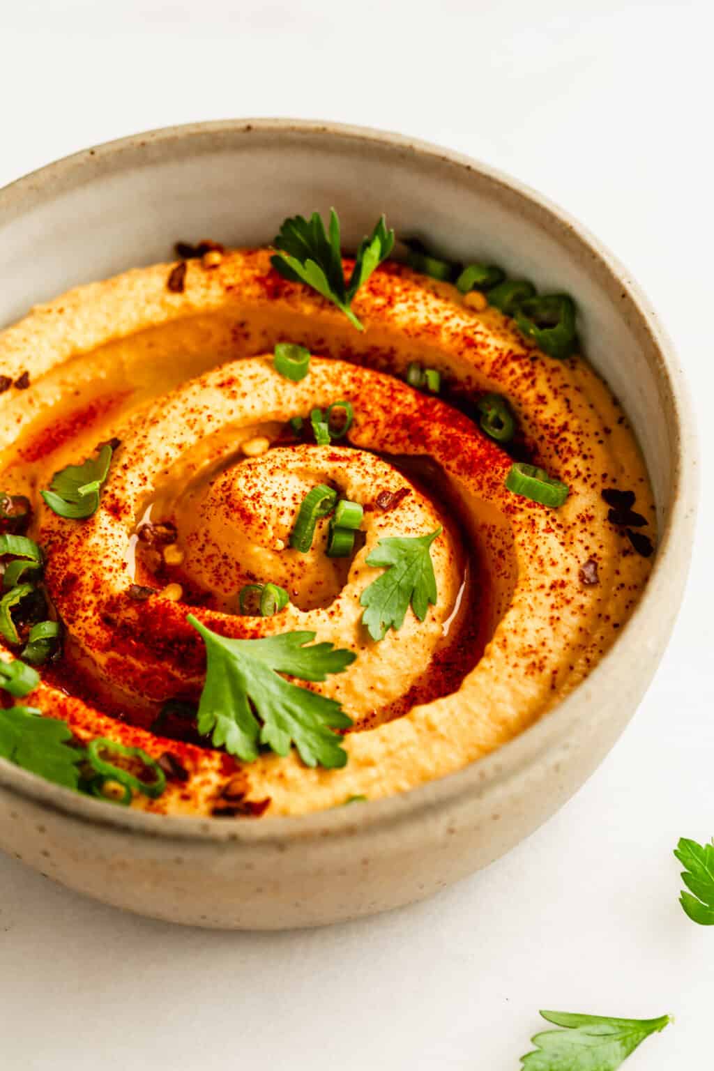 Buffalo Hummus (ready in 15 minutes!)- Choosing Chia