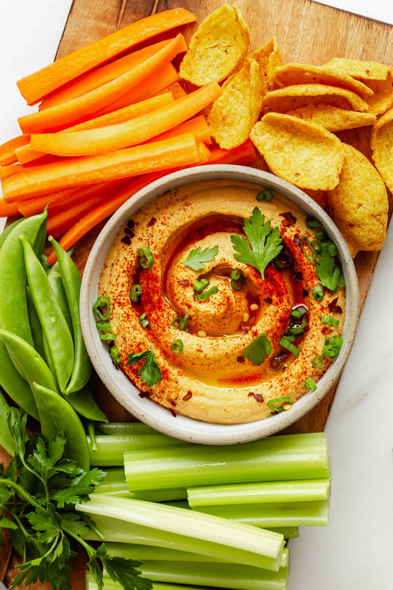 Buffalo Hummus (ready in 15 minutes!)- Choosing Chia